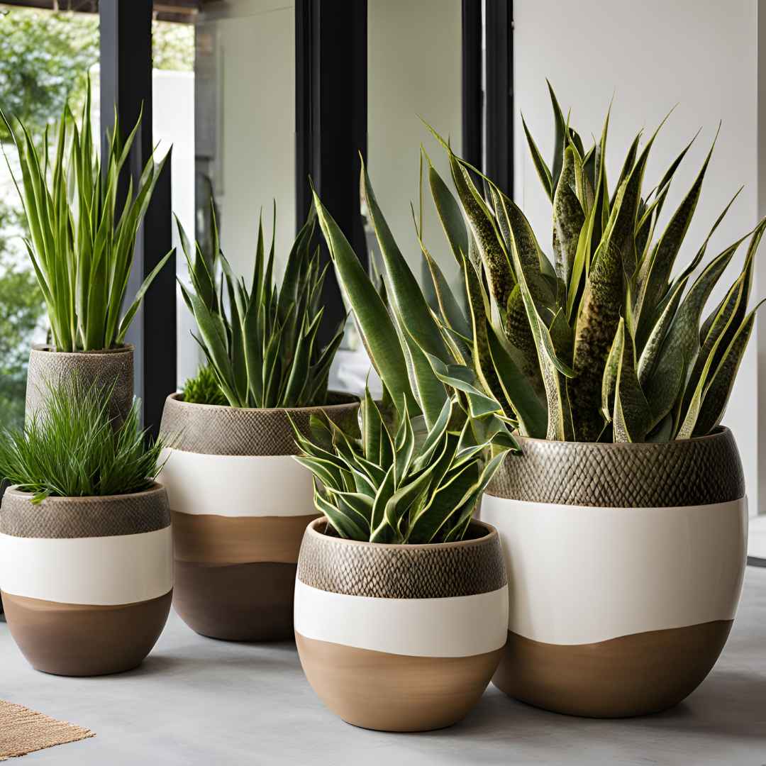 24 Stylish Snake Plant Setups - Epic Vill
